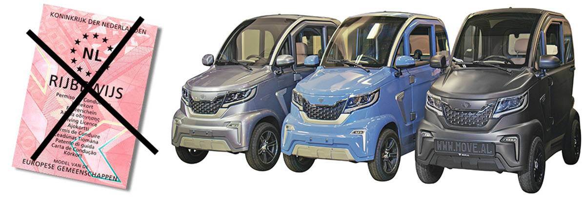 Brommobiel Zonder Rijbewijs & Auto Zonder Rijbewijs 25 & 45 km/h